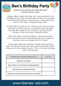 2nd Grade Reading Comprehension Worksheets | Games4esl