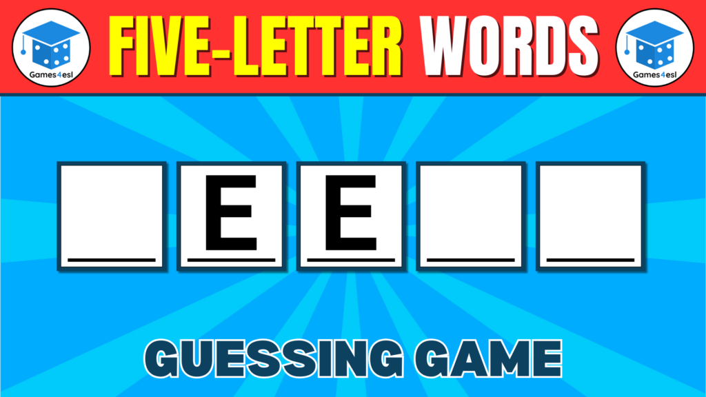 5 Letter Word Guessing Game | Fun Vocabulary Game | Games4esl