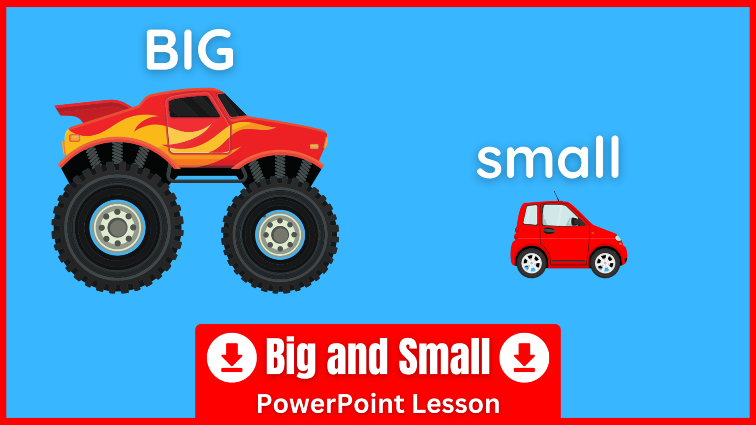 Big And Small PowerPoint Lesson For Kids | Games4esl