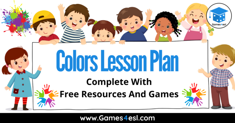 Colors Lesson Plan For ESL Kids | Games4esl