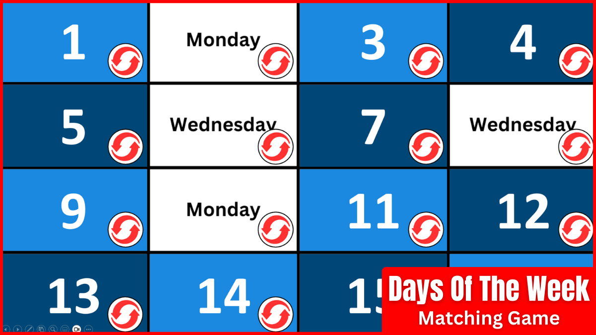 Days Of The Week ESL Lesson Plan For Kids | Games4esl