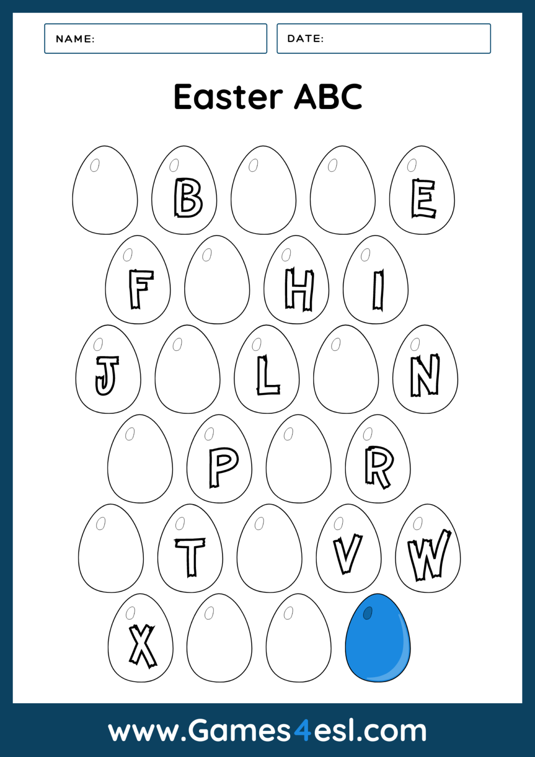 10 Free And Fun Easter Worksheets For Kids | Games4esl