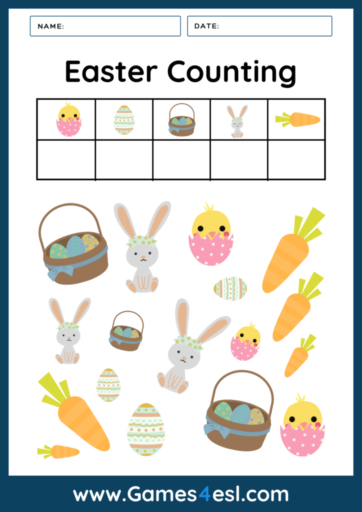 10 Free And Fun Easter Worksheets For Kids | Games4esl