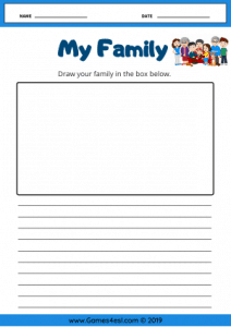 Family Worksheets | Free Printable Family Member Worksheets | Games4esl