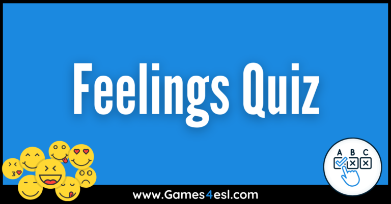 Feelings And Emotions Quiz For Beginners | Games4esl