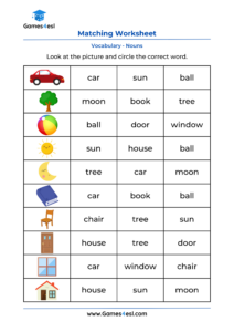 Noun Worksheets | Games4esl