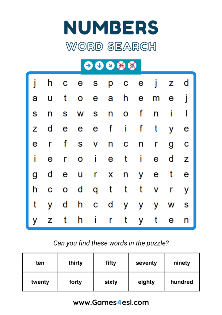 Grade 2 Word Searches | Games4esl