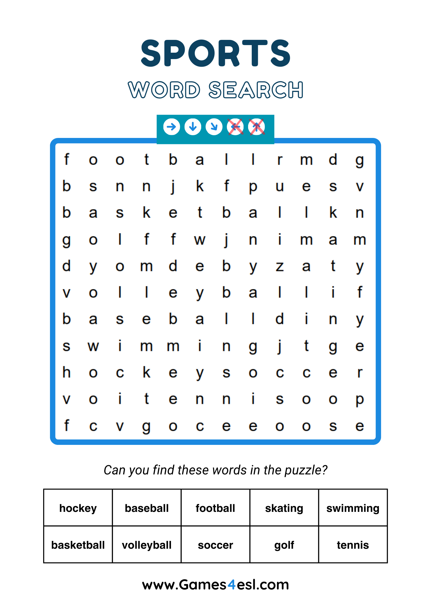 Grade 2 Word Searches | Games4esl