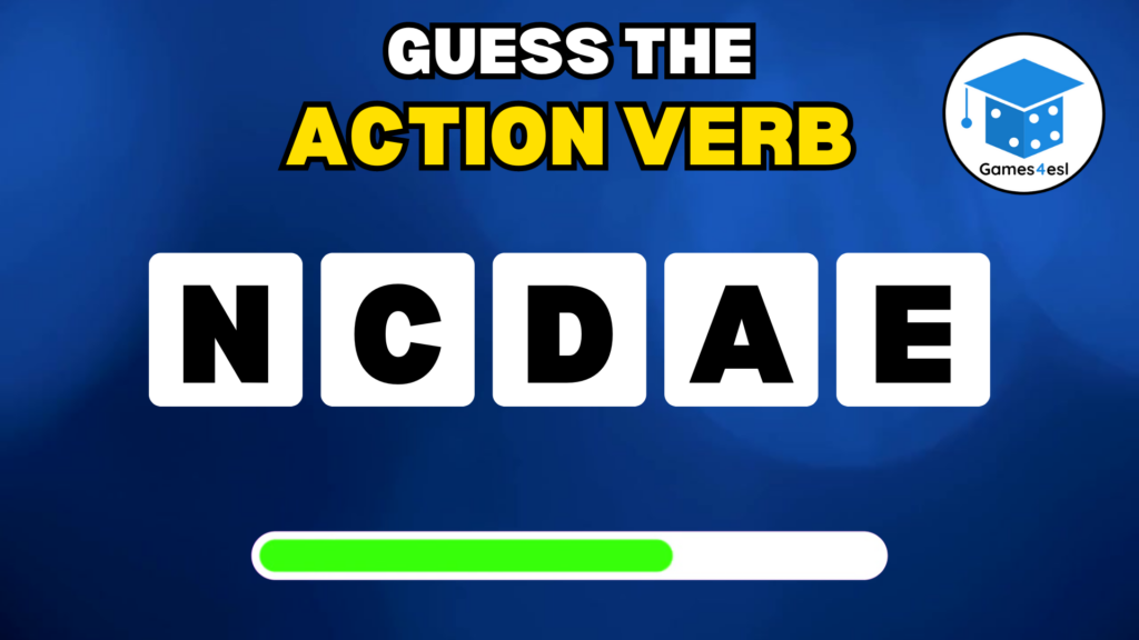 Action Verb Guessing Games | Games4esl