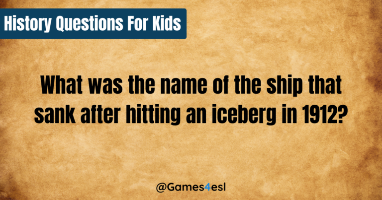 75 Fun And Easy History Questions For Your Next Classroom Quiz | Games4esl