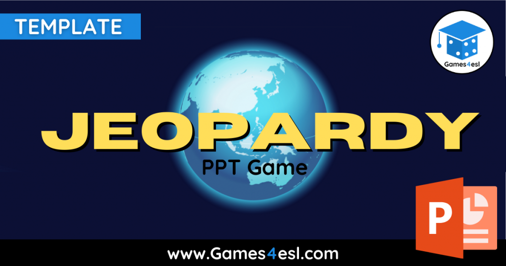 Free Jeopardy PowerPoint Game Template + Example Questions | Games4esl