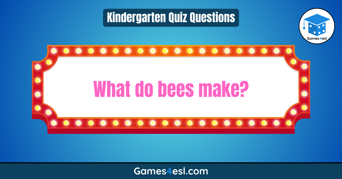 75 Fun And Easy Trivia Questions For Kindergarten | Games4esl