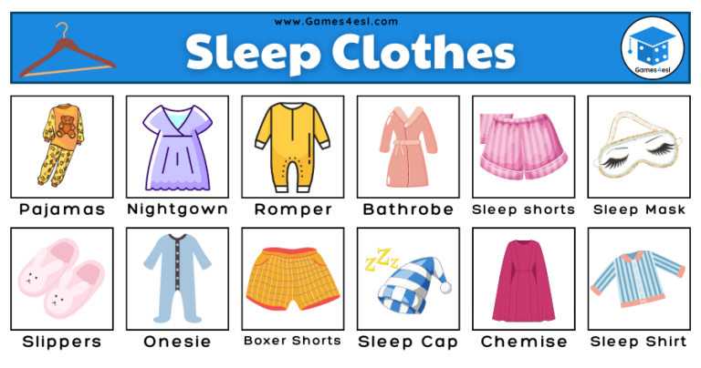 Extensive List Of Clothes: Names Of Clothes In English With Pictures ...