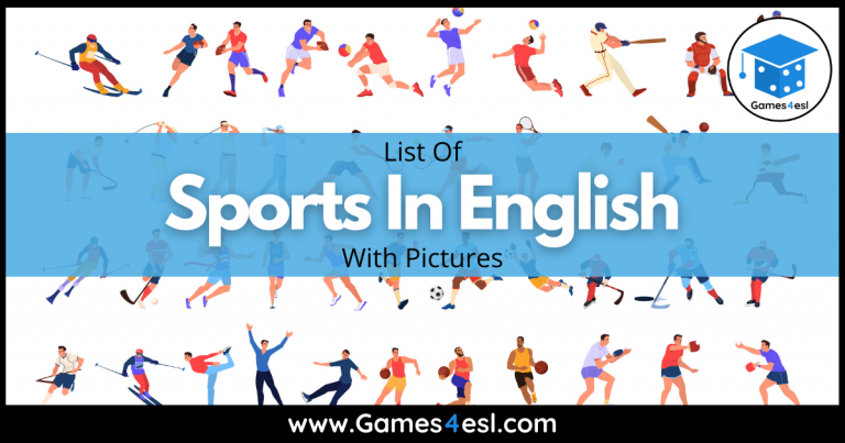 List Of Sports: Names Of Sports In English With Pictures | Games4esl