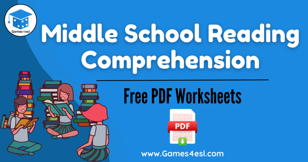 Free Reading Comprehension Worksheets For Middle School Students ...