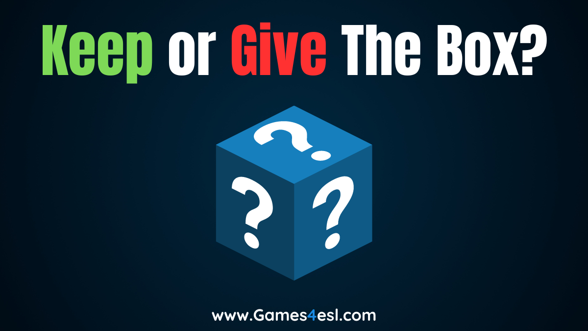Mystery Box Game Template - Keep Or Give The Box | Games4esl