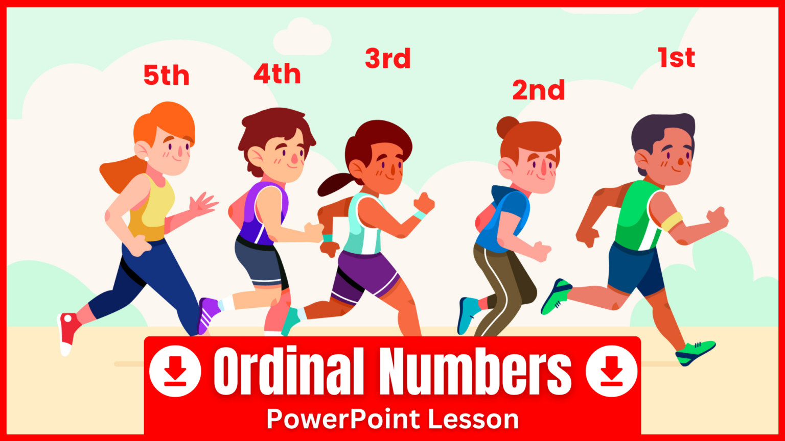 Free Ordinal Numbers PowerPoint – Teach 1st To 31st In English | Games4esl