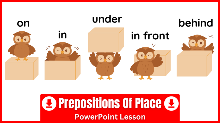 Prepositions Of Place PowerPoint - Teach On, In, Under | Games4esl