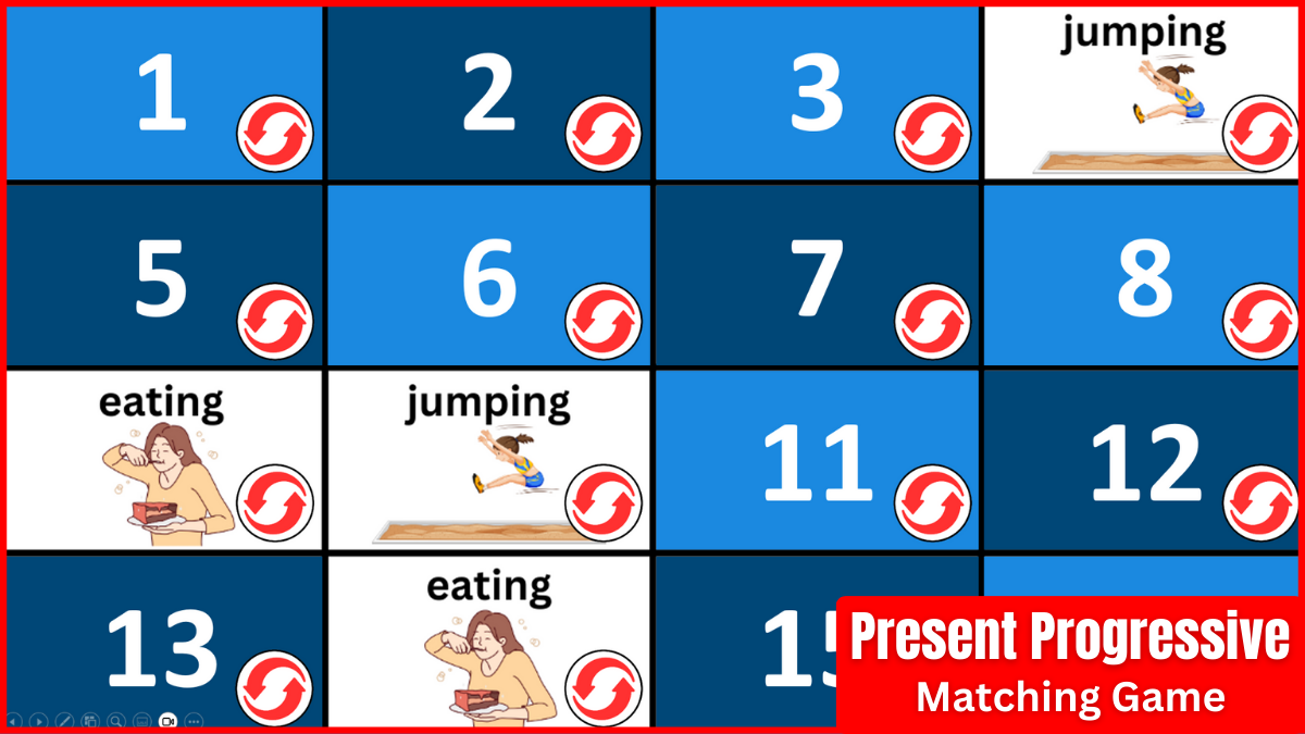 5 Fun Present Progressive Tense Games For Class | Games4esl