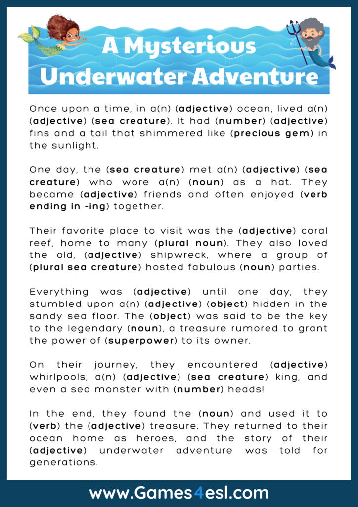 Printable Mad Libs | Unleash Your Students' Creativity With These ...