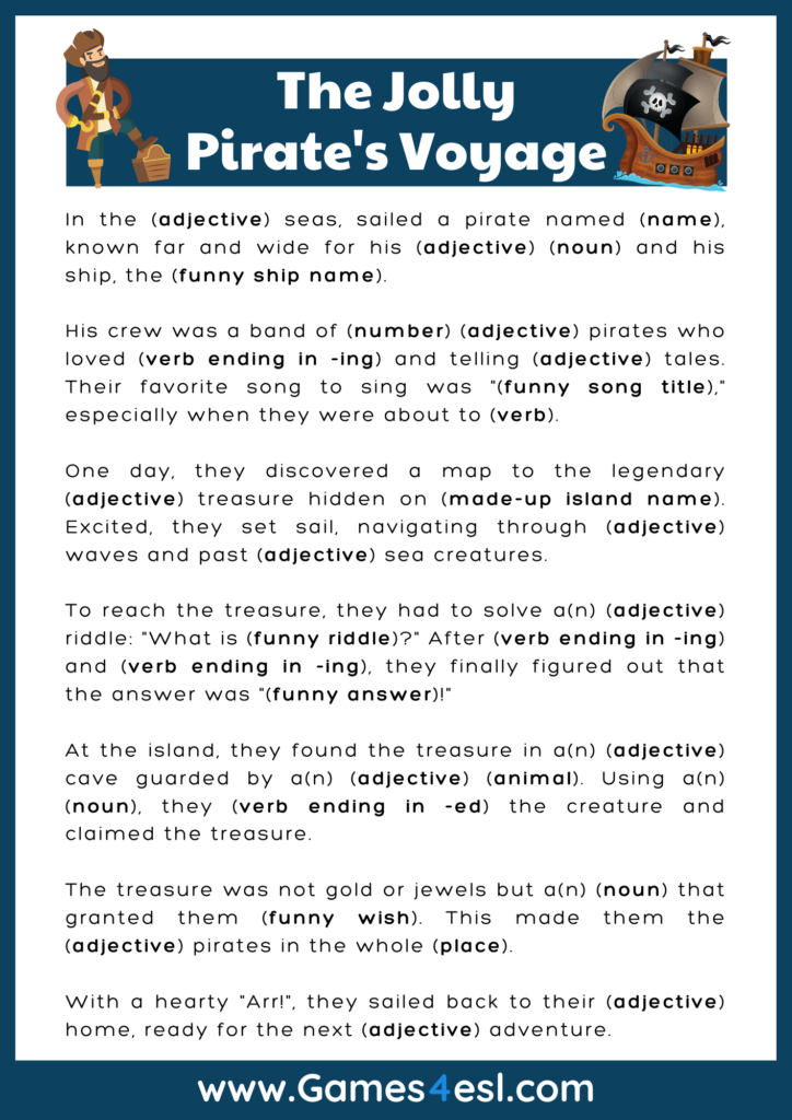 Printable Mad Libs | Unleash Your Students' Creativity With These ...