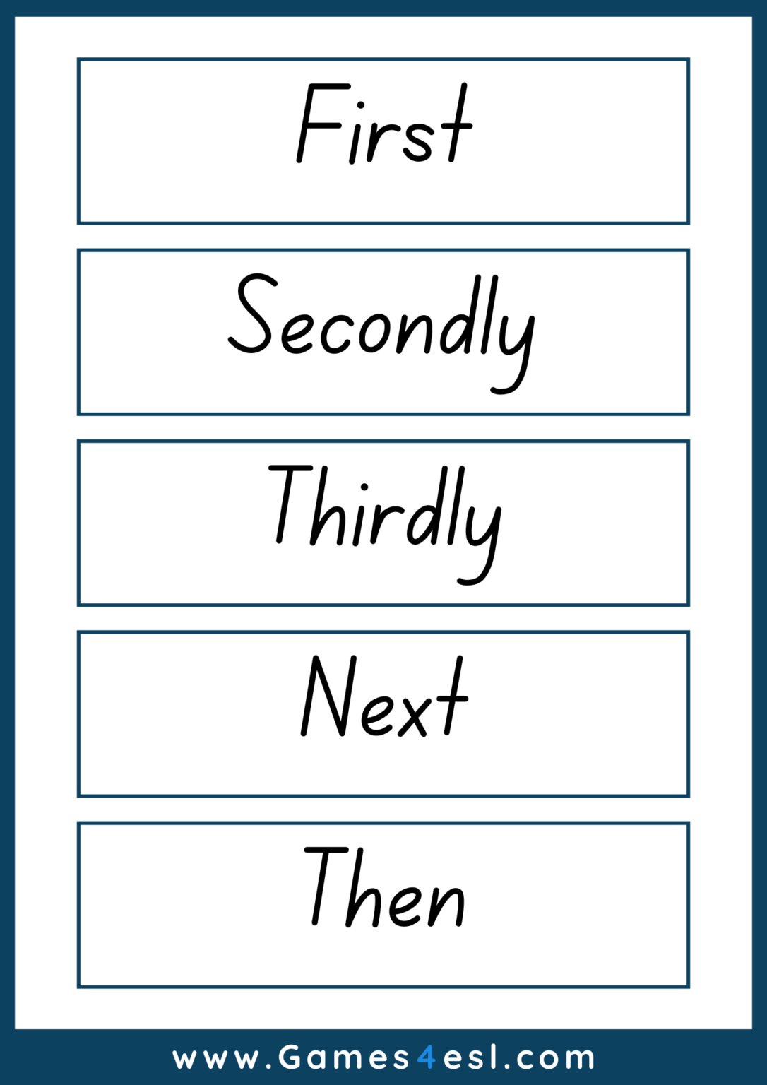 Master English Sequencing Words: Useful Guide With Lists, Examples, And ...