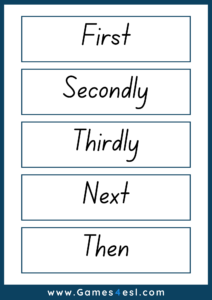 Master English Sequencing Words: Useful Guide With Lists, Examples, And ...