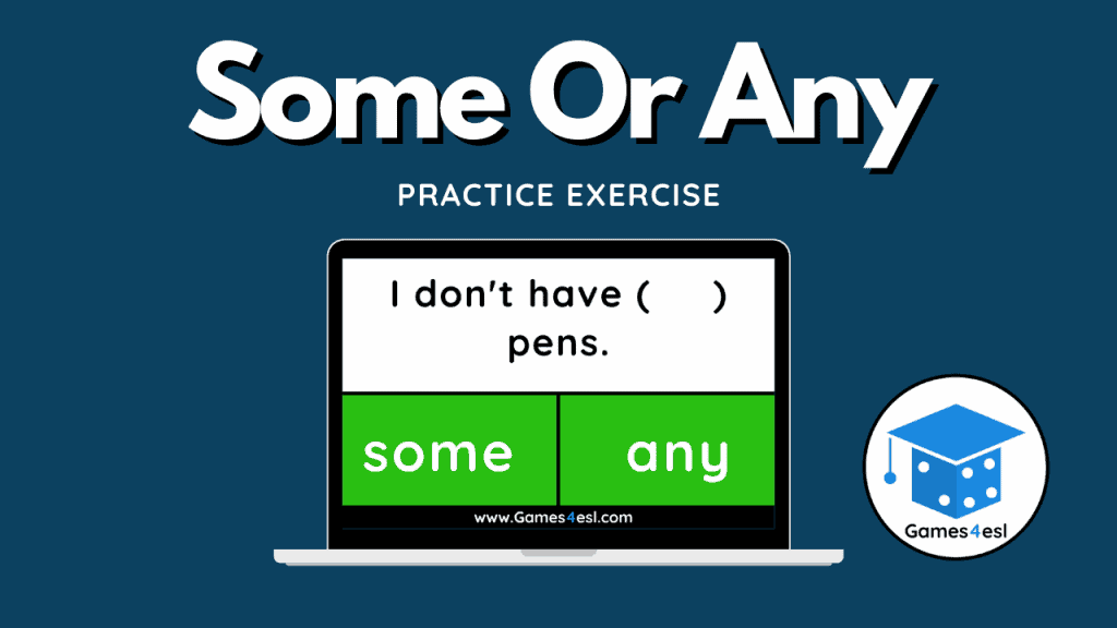 Some Or Any Review Activity | Games4esl
