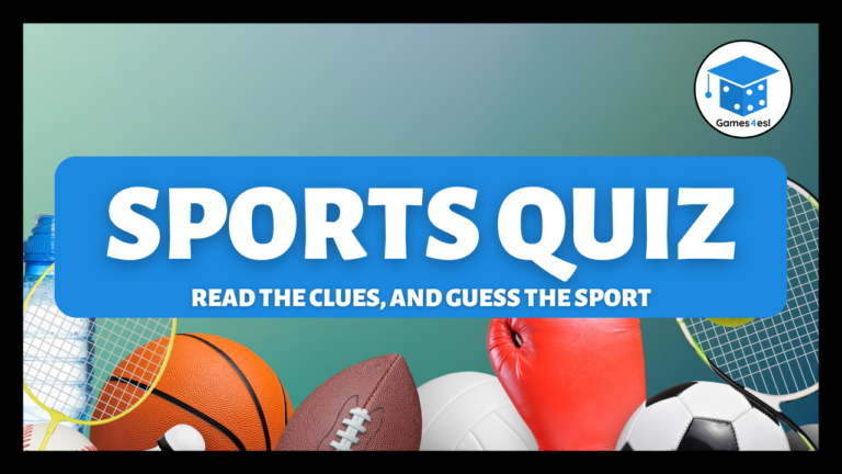 What Am I? Sports Quiz (Easy Guessing Game) | Games4esl