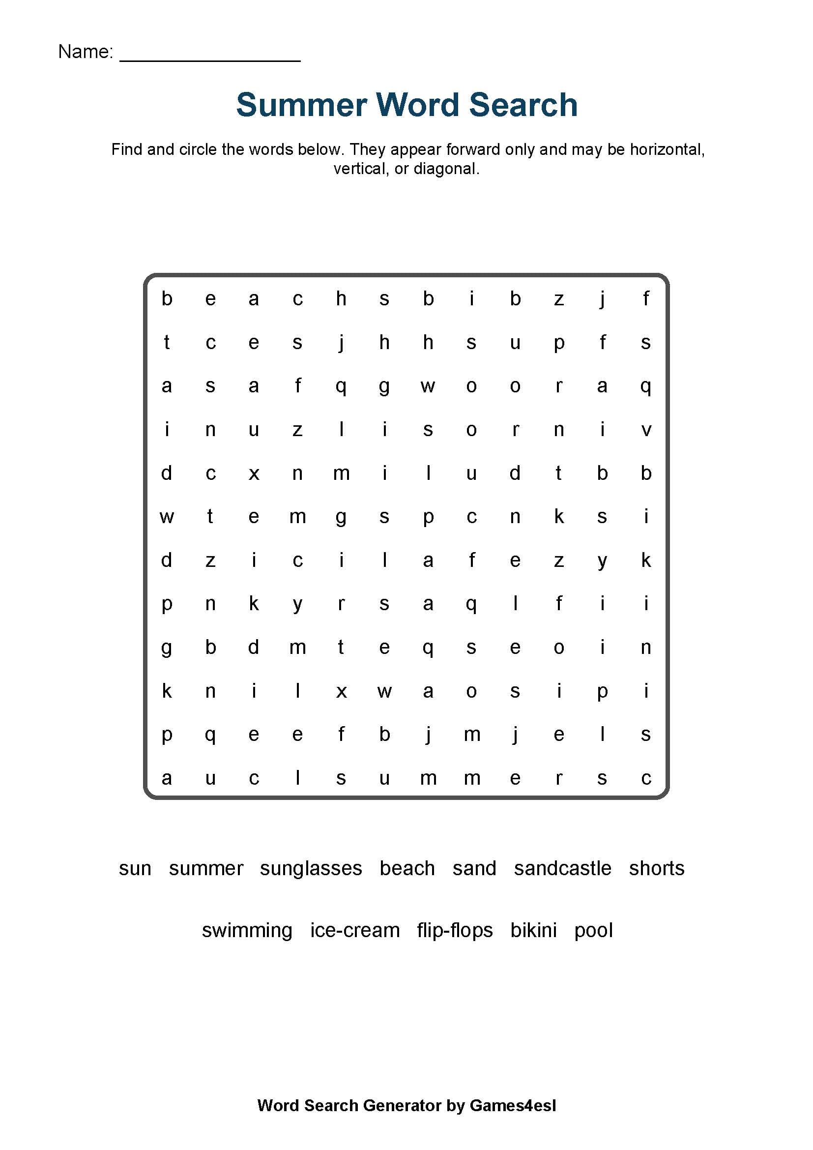 10 Fun ESL Summer Games And Activities | Games4esl