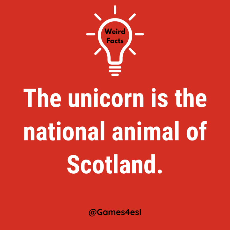 30 Weird Facts That Will Amaze Your Students In Class | Games4esl