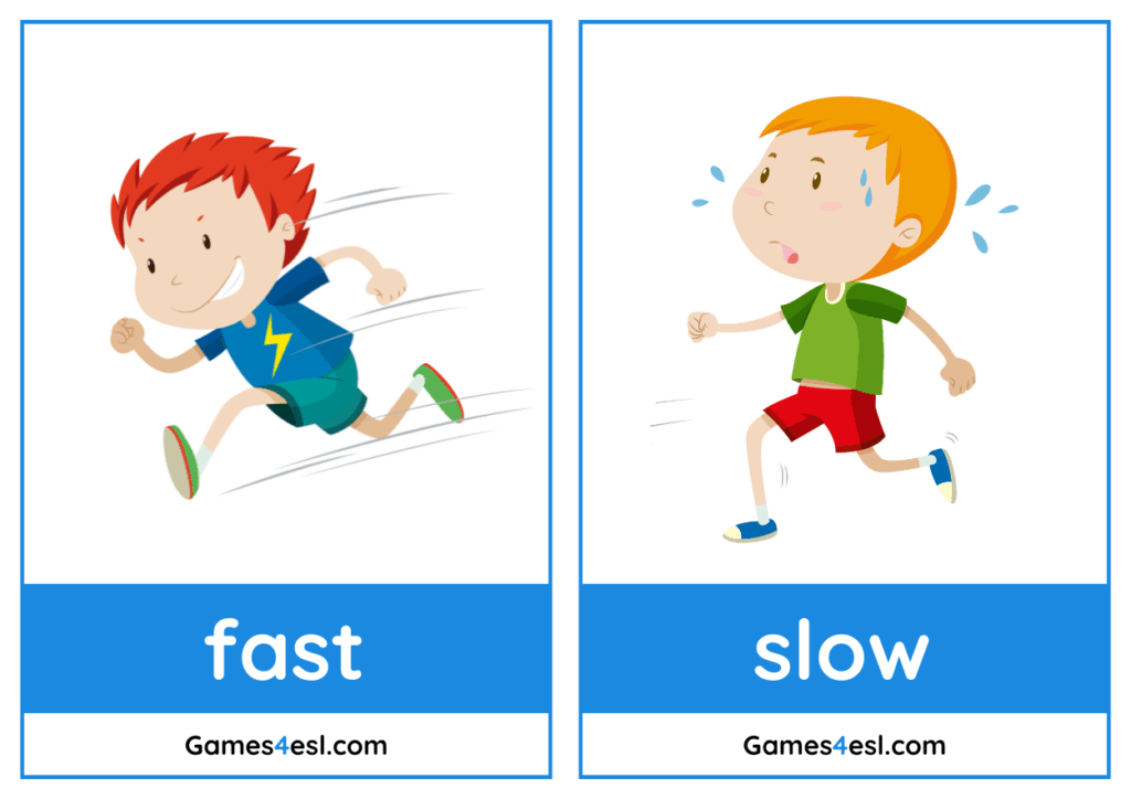 Adjective Flashcards For Kids | Games4esl