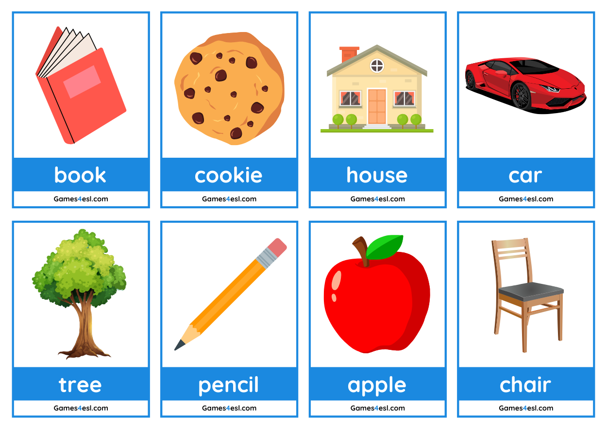 Free Countable And Uncountable Nouns Flashcards | Games4esl