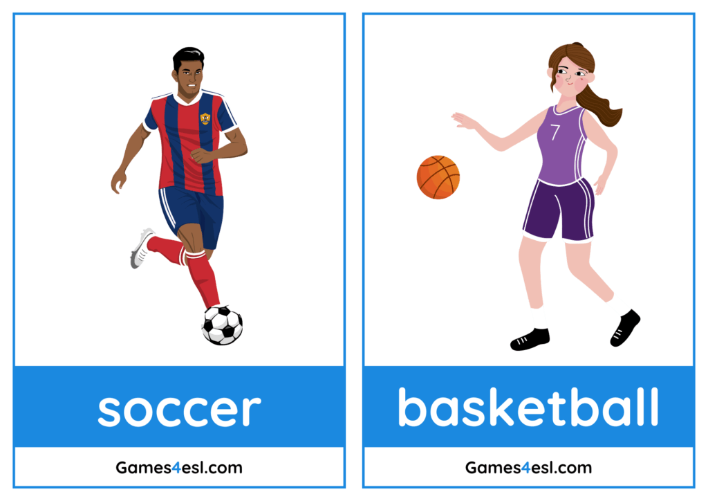 Free Printable Sports Flashcards | Games4esl